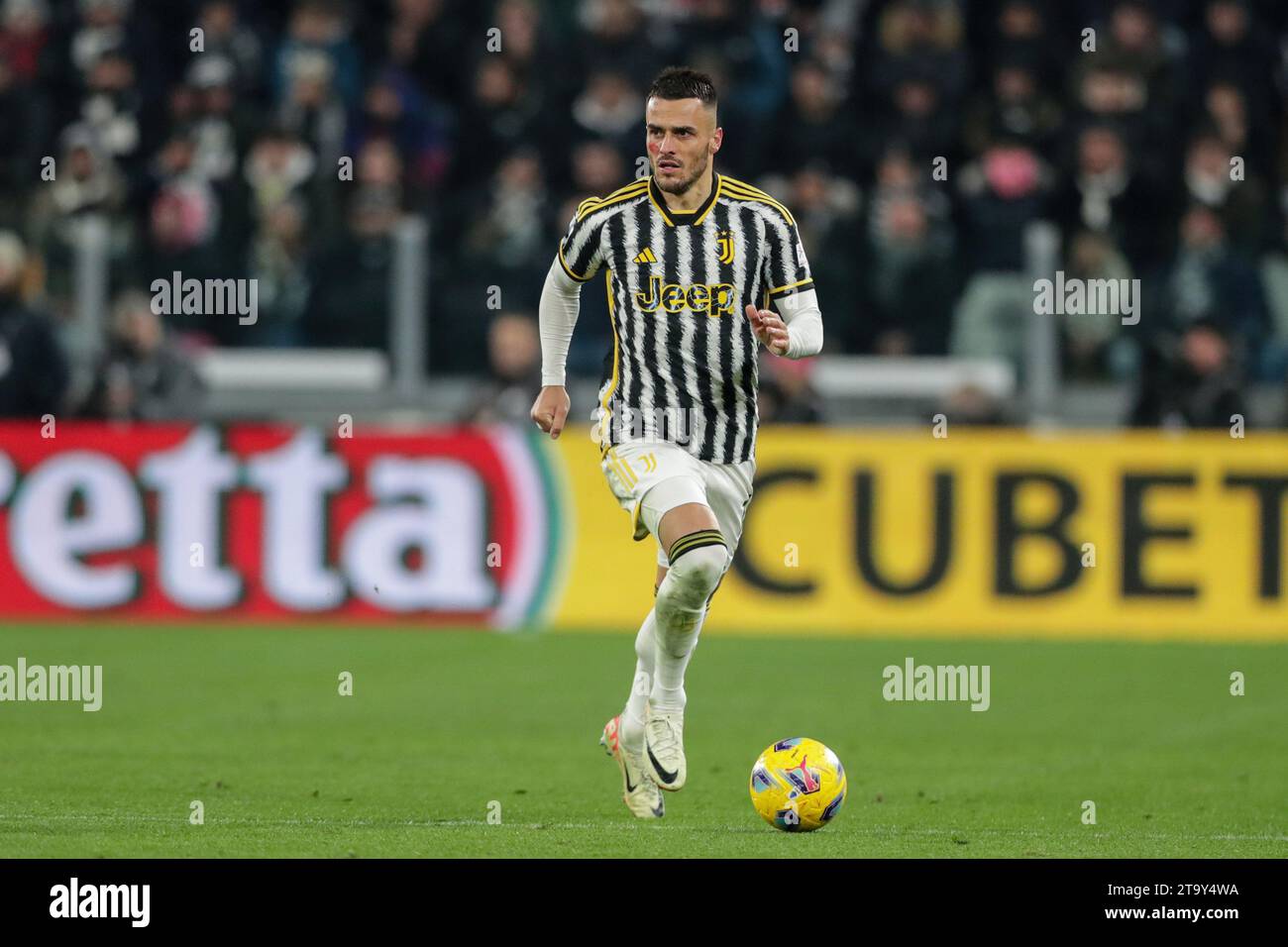 Turin, Italy. 26th Nov, 2023. Filip Kostic of Juventus seen in action ...