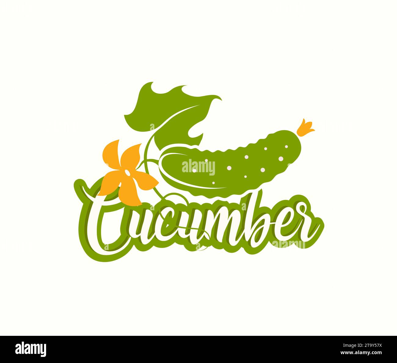 Cucumber Flower Stock Vector Images Alamy
