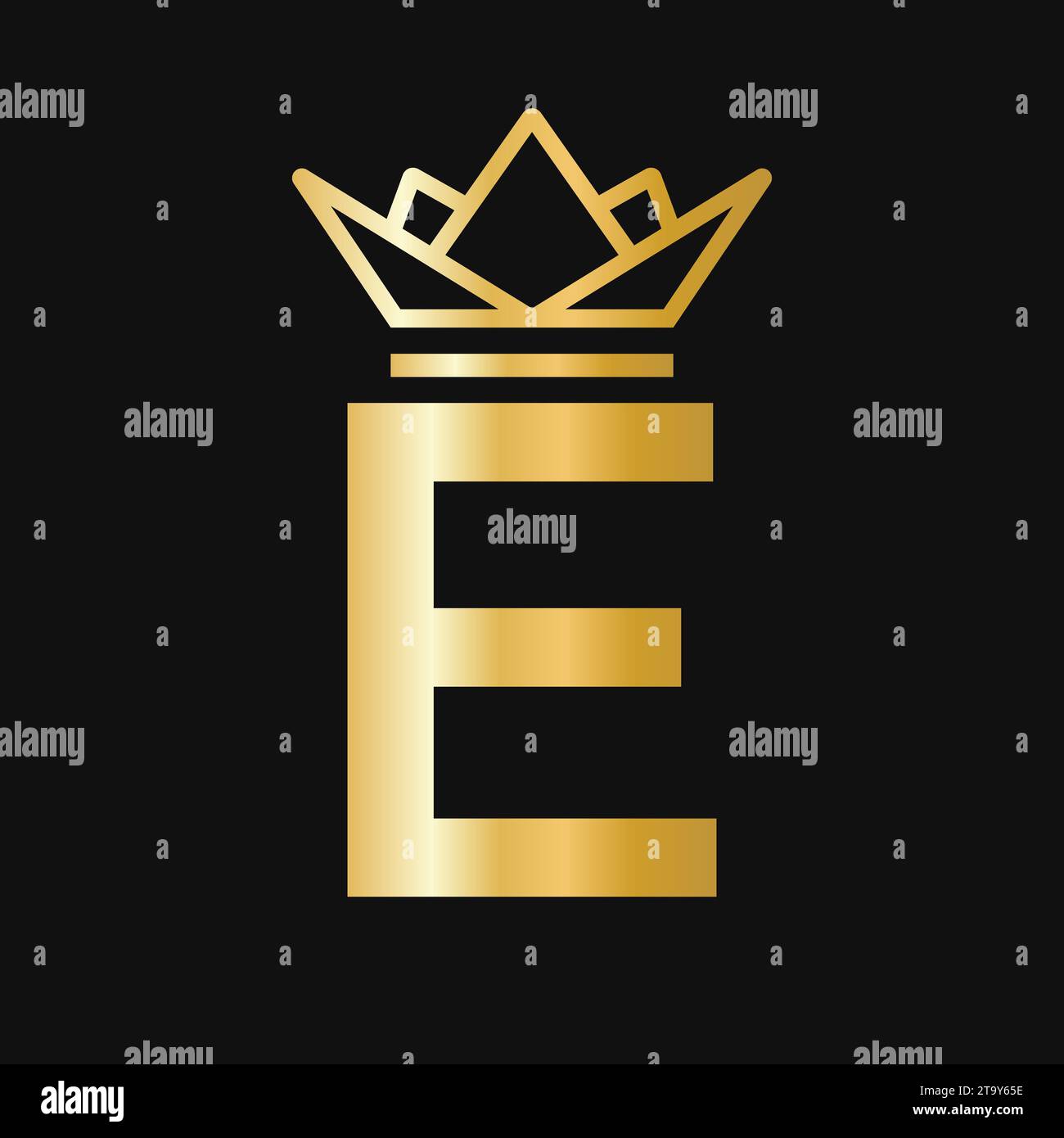 Letter E Crown Logo. Crown Logo for Beauty, Fashion, Star, Elegant ...