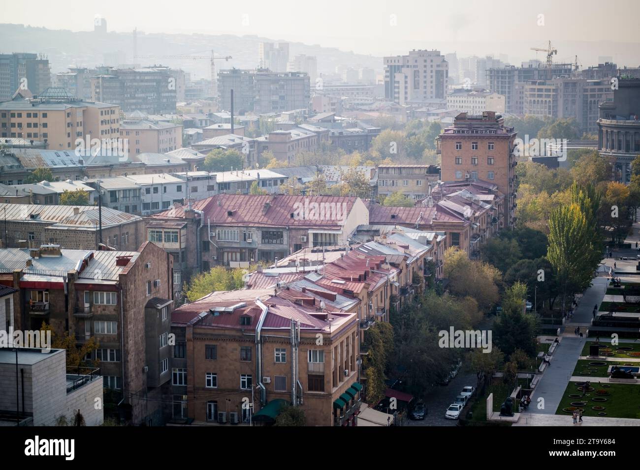 Top view yerevan armenia hi-res stock photography and images - Alamy