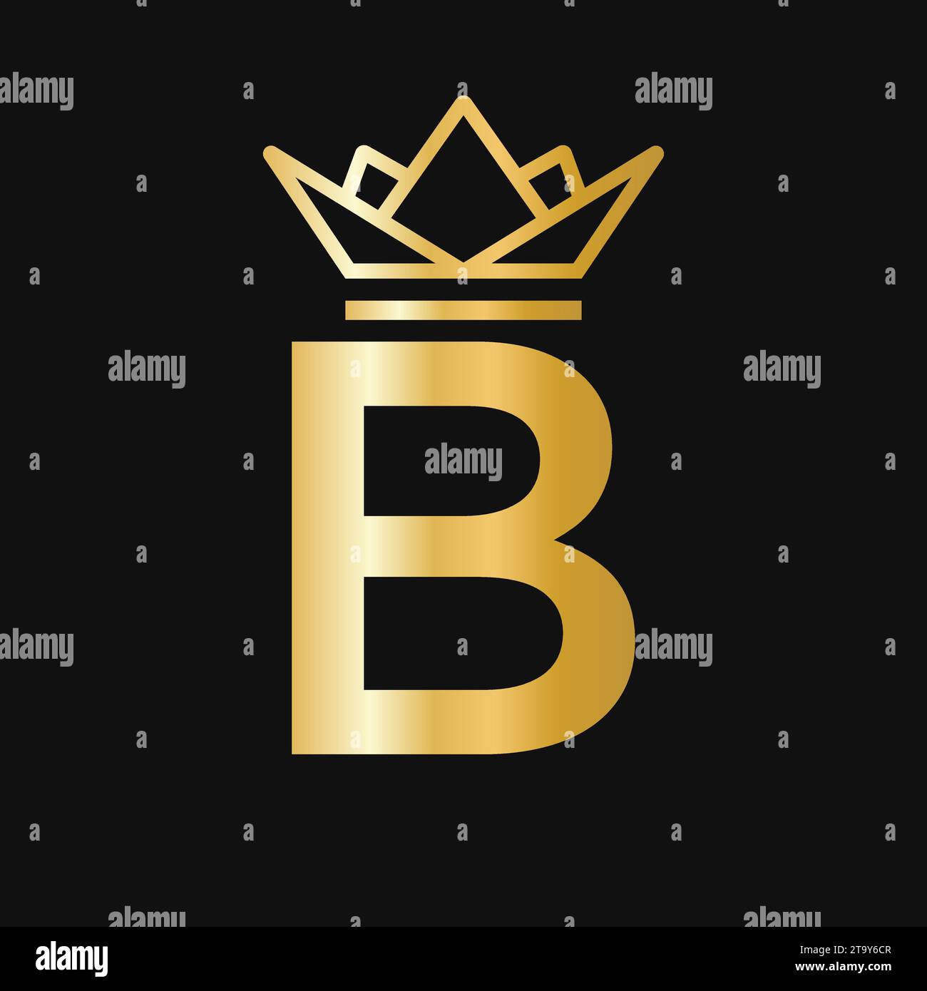 Letter B Crown Logo. Crown Logo for Beauty, Fashion, Star, Elegant ...