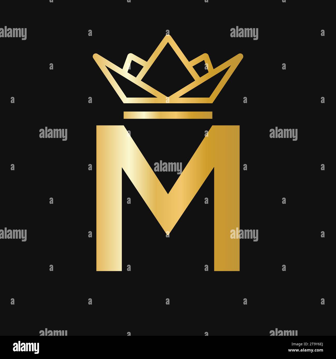Letter M Crown Logo. Crown Logo for Beauty, Fashion, Star, Elegant ...