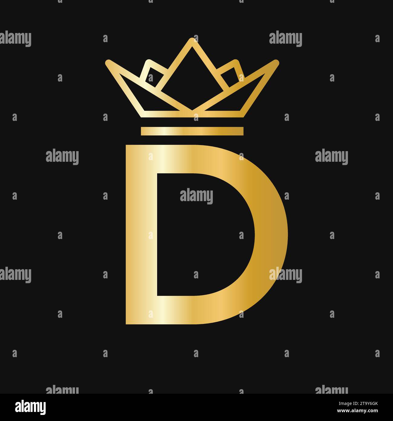 Letter D Crown Logo. Crown Logo for Beauty, Fashion, Star, Elegant ...