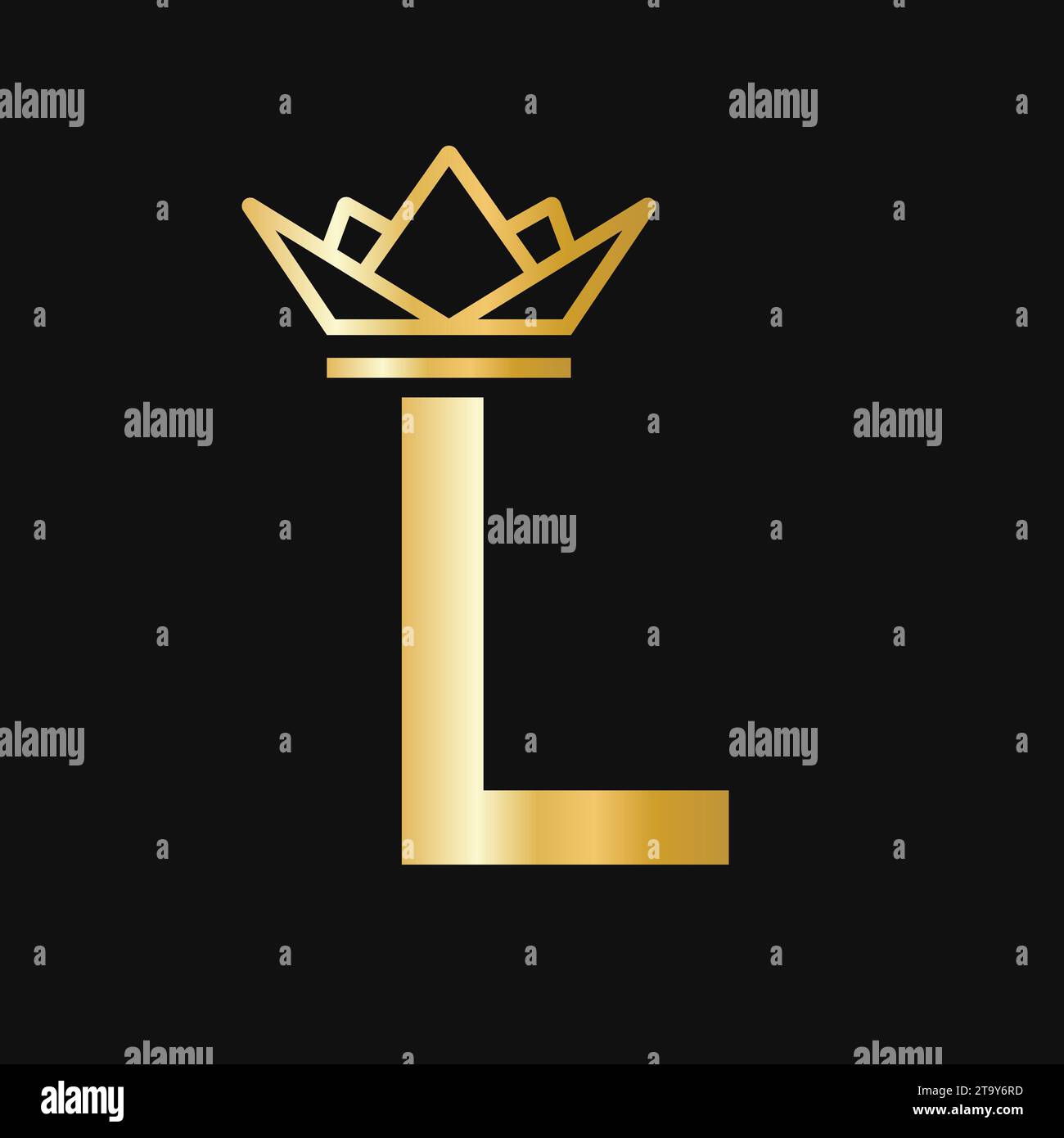 Letter L Crown Logo. Crown Logo for Beauty, Fashion, Star, Elegant ...