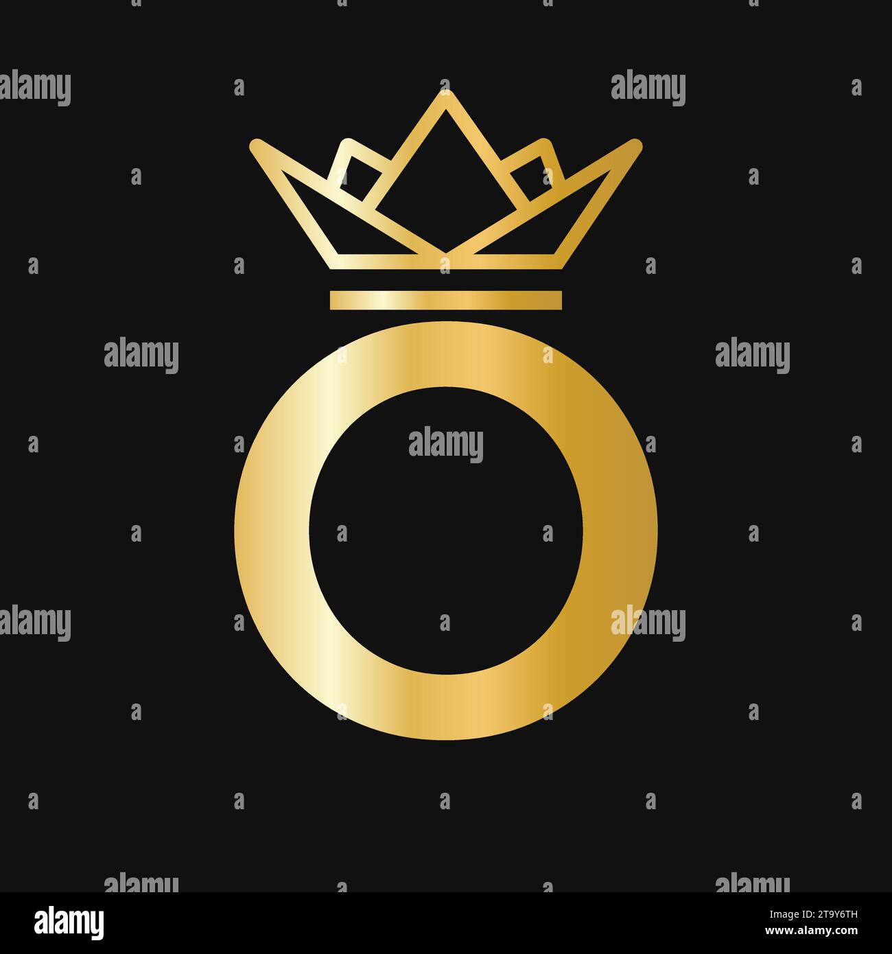 Letter O Crown Logo. Crown Logo for Beauty, Fashion, Star, Elegant ...