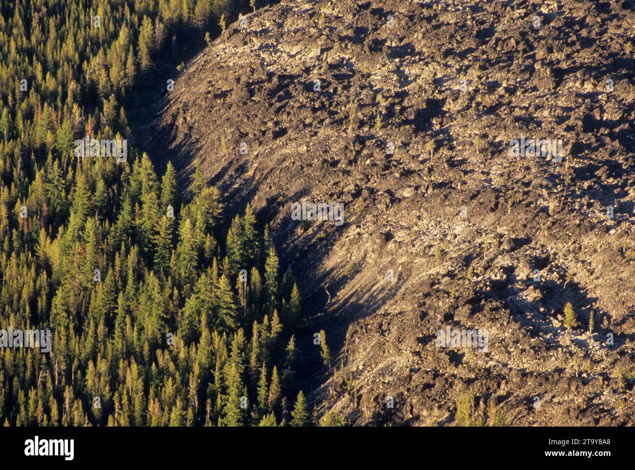 Obsidian Flow view from Paulina Peak, Newberry National Volcanic ...