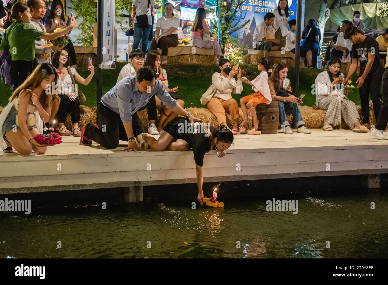 The magical loy krathong festival hi-res stock photography and images - Alamy