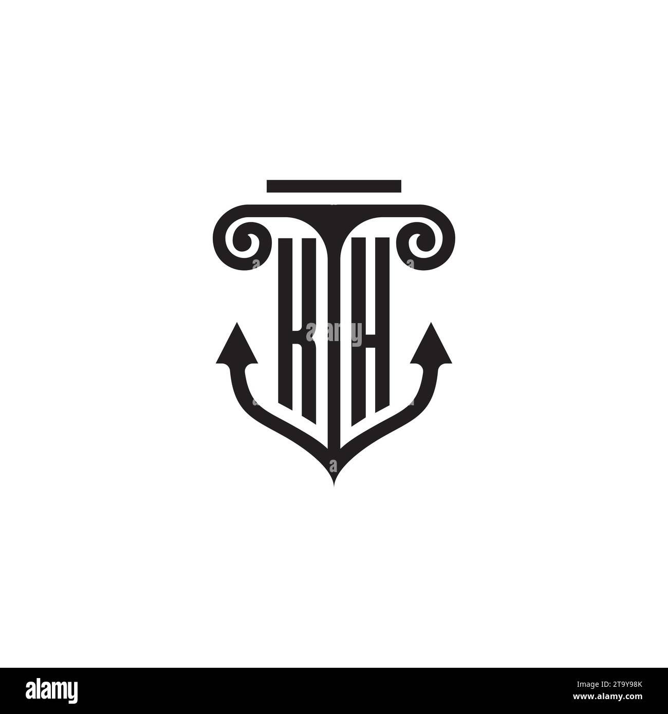 Kh letter logo design Cut Out Stock Images & Pictures - Alamy