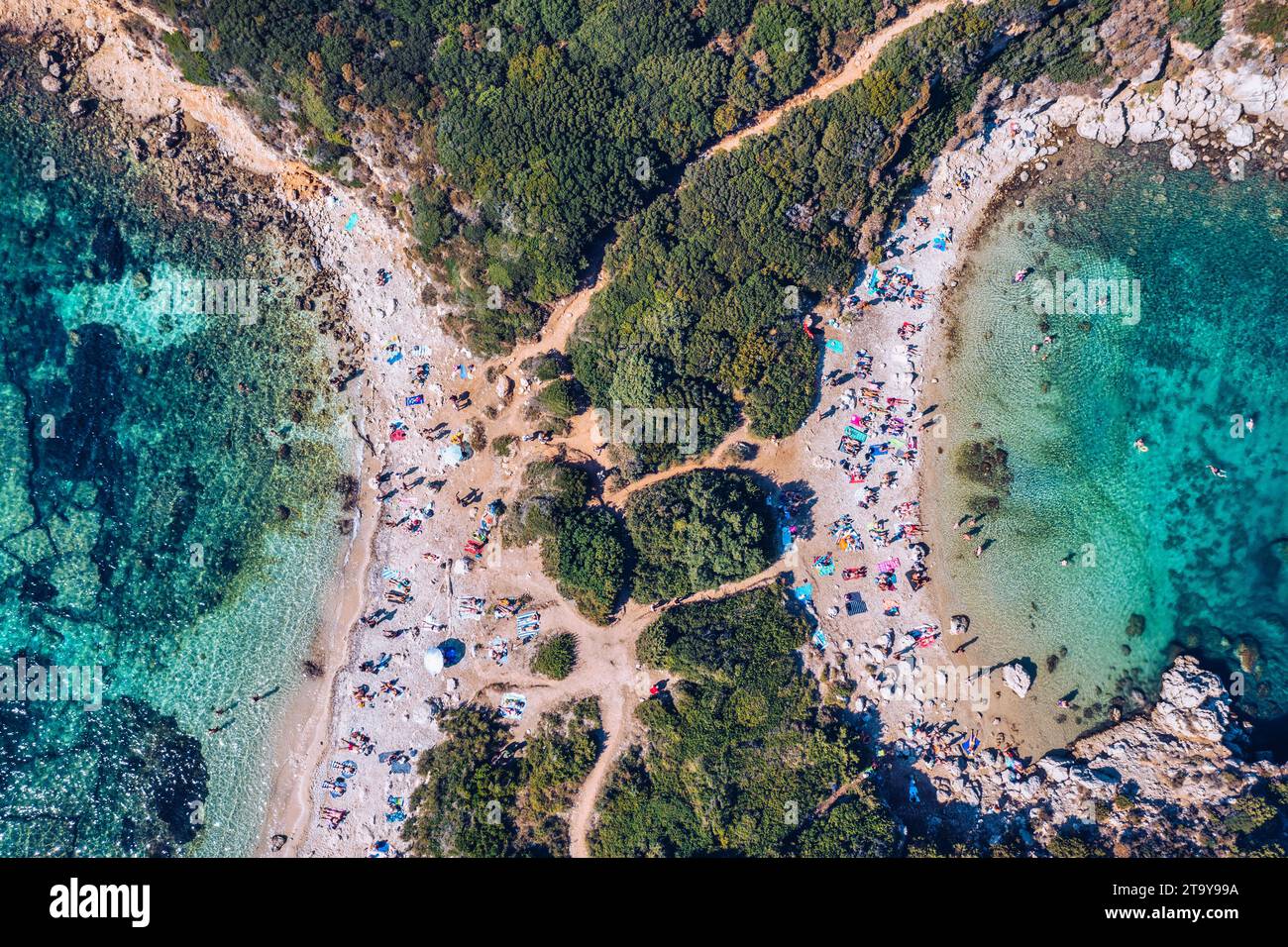 Porto Timoni is an amazing beautiful double beach in Corfu, Greece ...