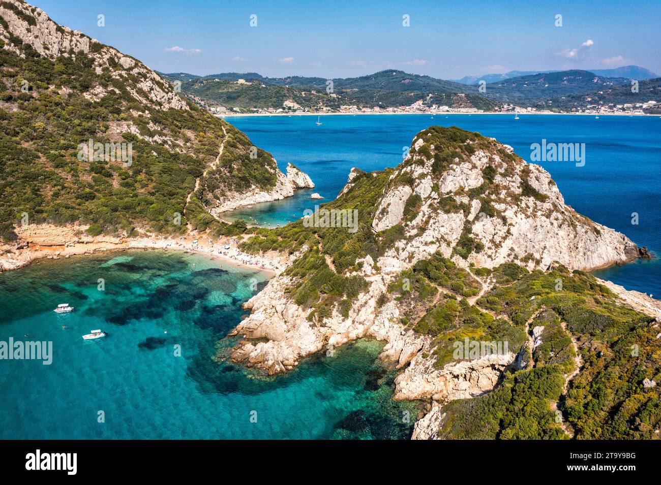 Porto Timoni is an amazing beautiful double beach in Corfu, Greece ...