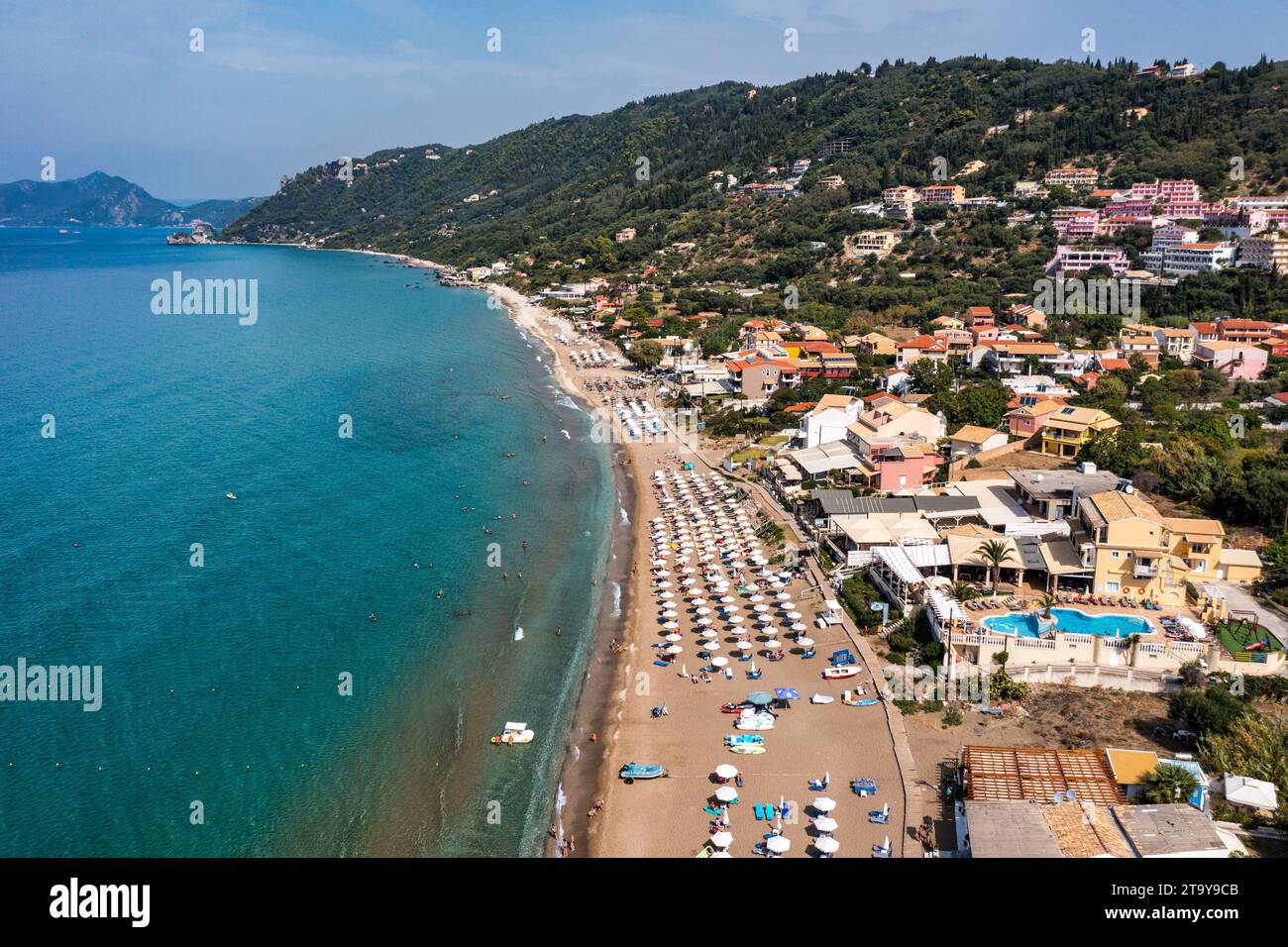 Agios Gordios Exotic Beach In Corfu Island Greece Agios Gordios Beach