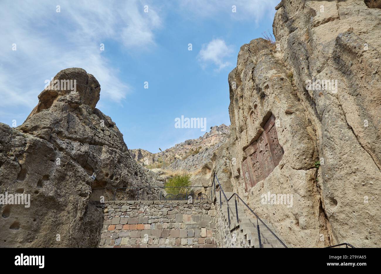 The mysterious carved Geghard Monastery in Armenia Stock Photo - Alamy