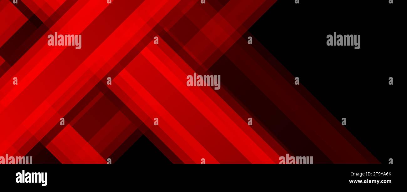 Bright red stripes abstract geometric banner design. Futuristic vector ...
