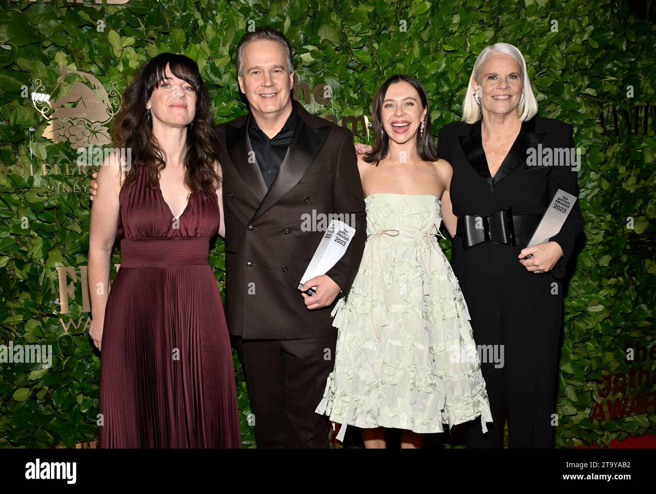Susanna Fogel, Tony Phelan, Bel Powley and Joan Rater pose with the ...