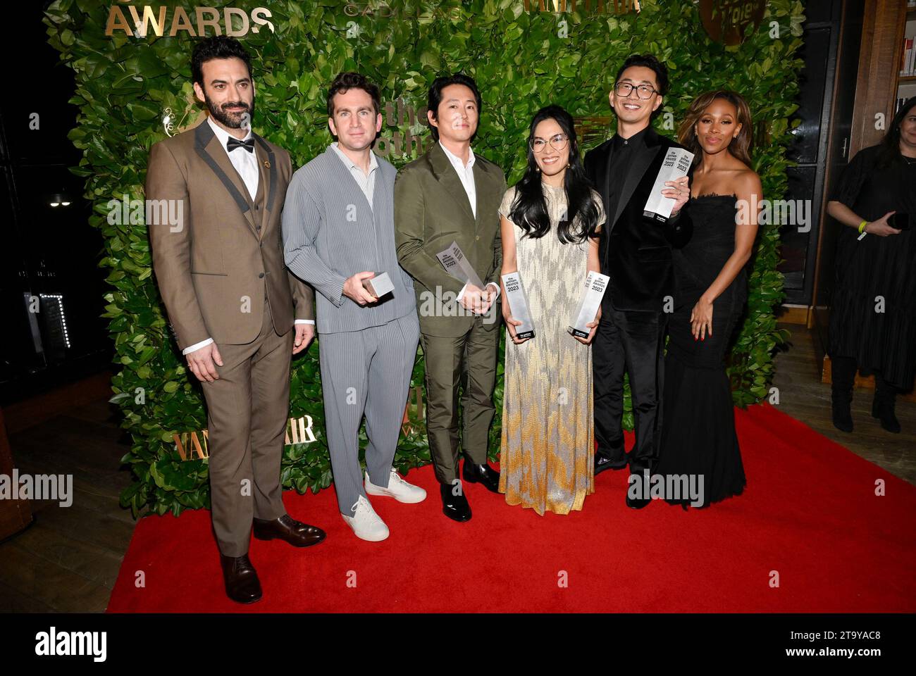 Morgan Spector, left, Jake Schreier, Steven Yeun, Ali Wong, Lee Sung ...