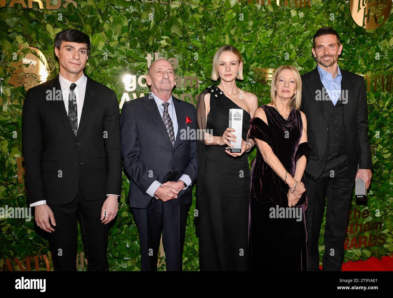 Gideon Glick, left, Alexander Bernstein, Carey Mulligan, Jamie ...