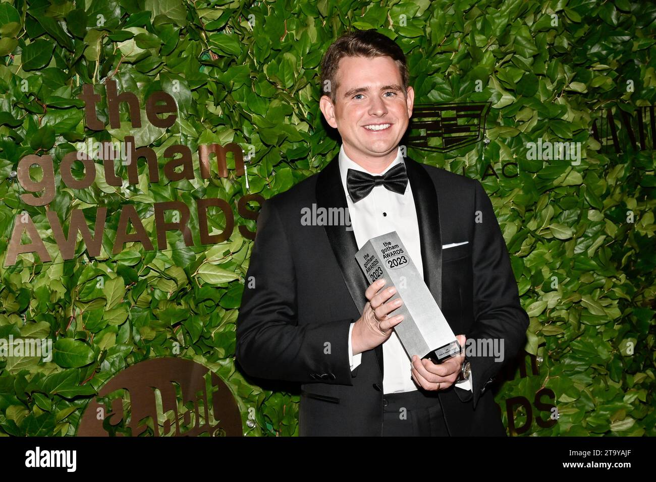 Alex Convery poses in the winner's room at the Gotham Independent Film ...