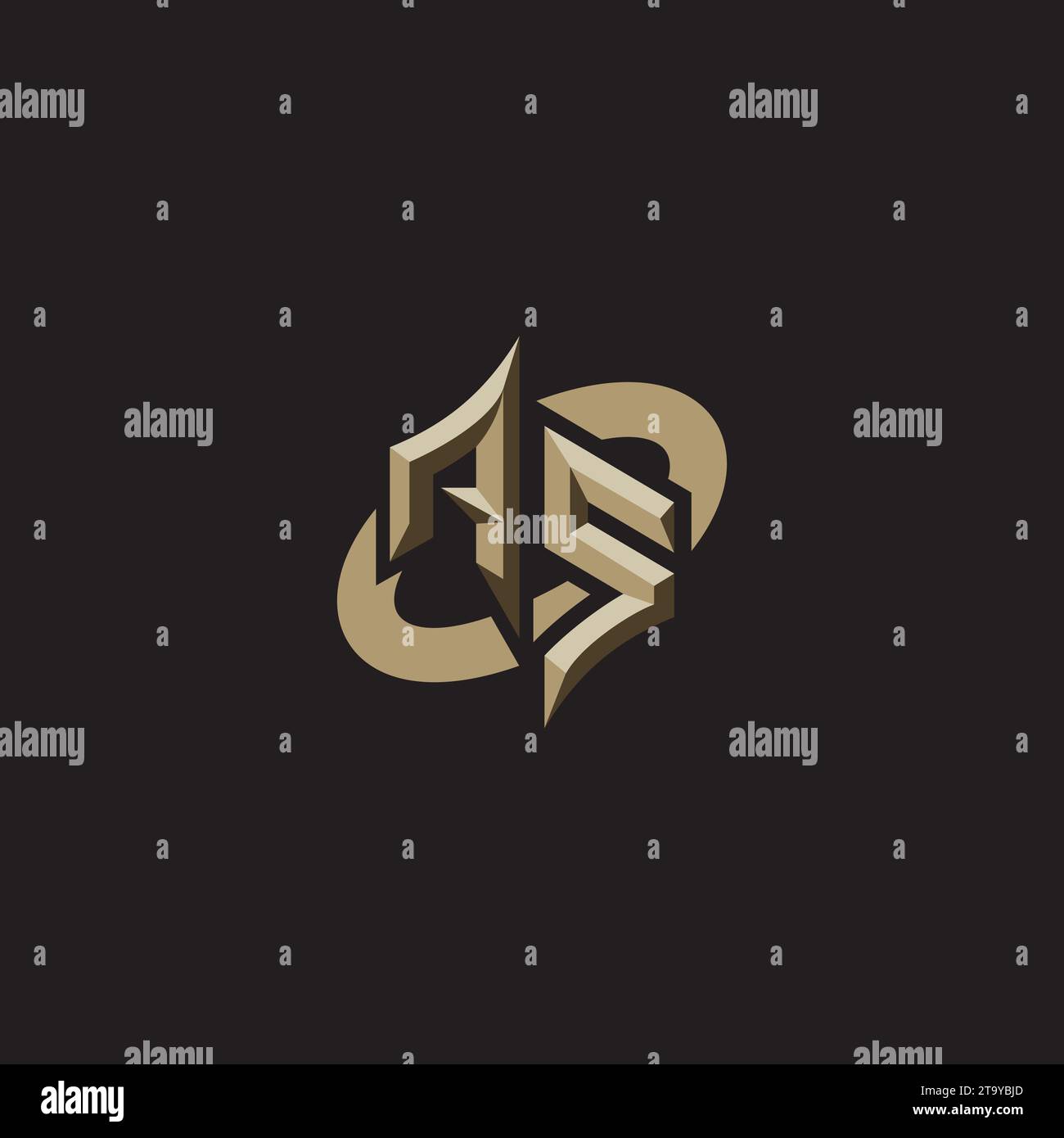 AS Premium Initial Gaming Logo designs, themes and templates for gaming ...