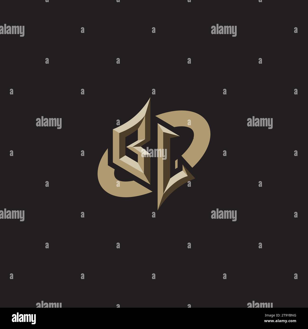 BL Premium Initial Gaming Logo designs, themes and templates for gaming ...