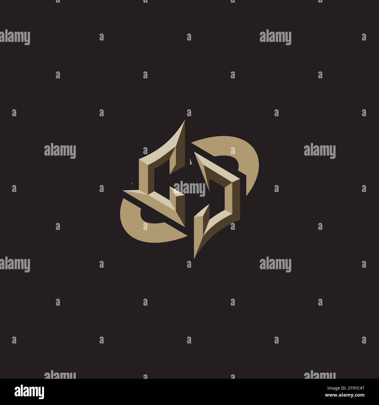 CJ Premium Initial Gaming Logo designs, themes and templates for gaming ...