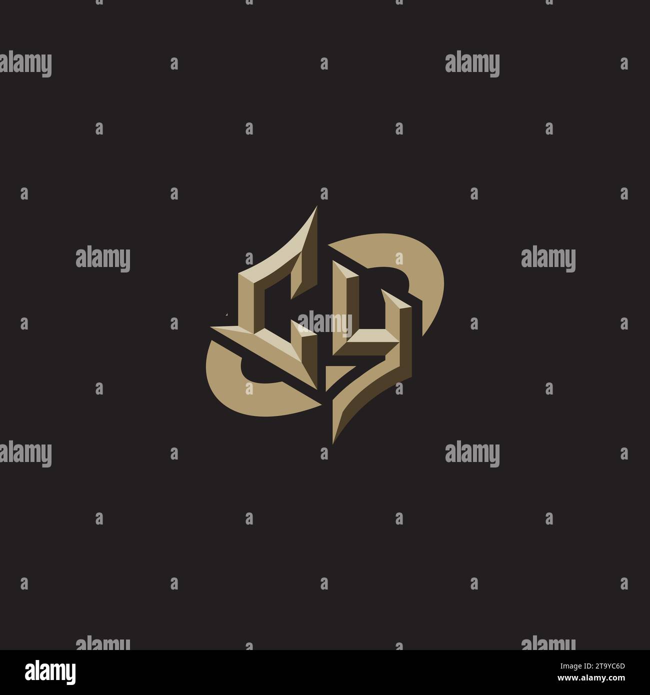 CY Premium Initial Gaming Logo designs, themes and templates for gaming ...