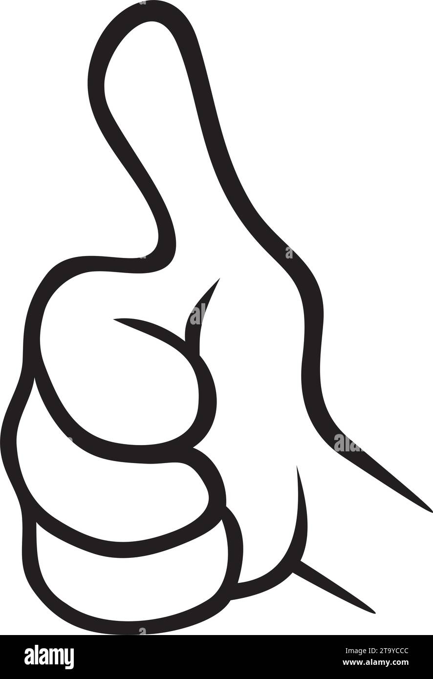 Thumbs up positive symbol on Stock Vector Images - Alamy