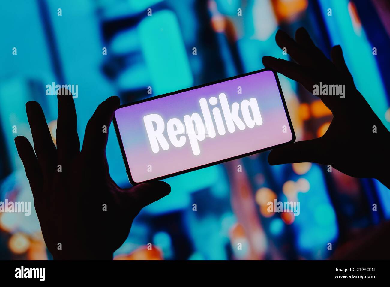 Brazil. 27th Nov, 2023. In this photo illustration, the Replika logo is ...