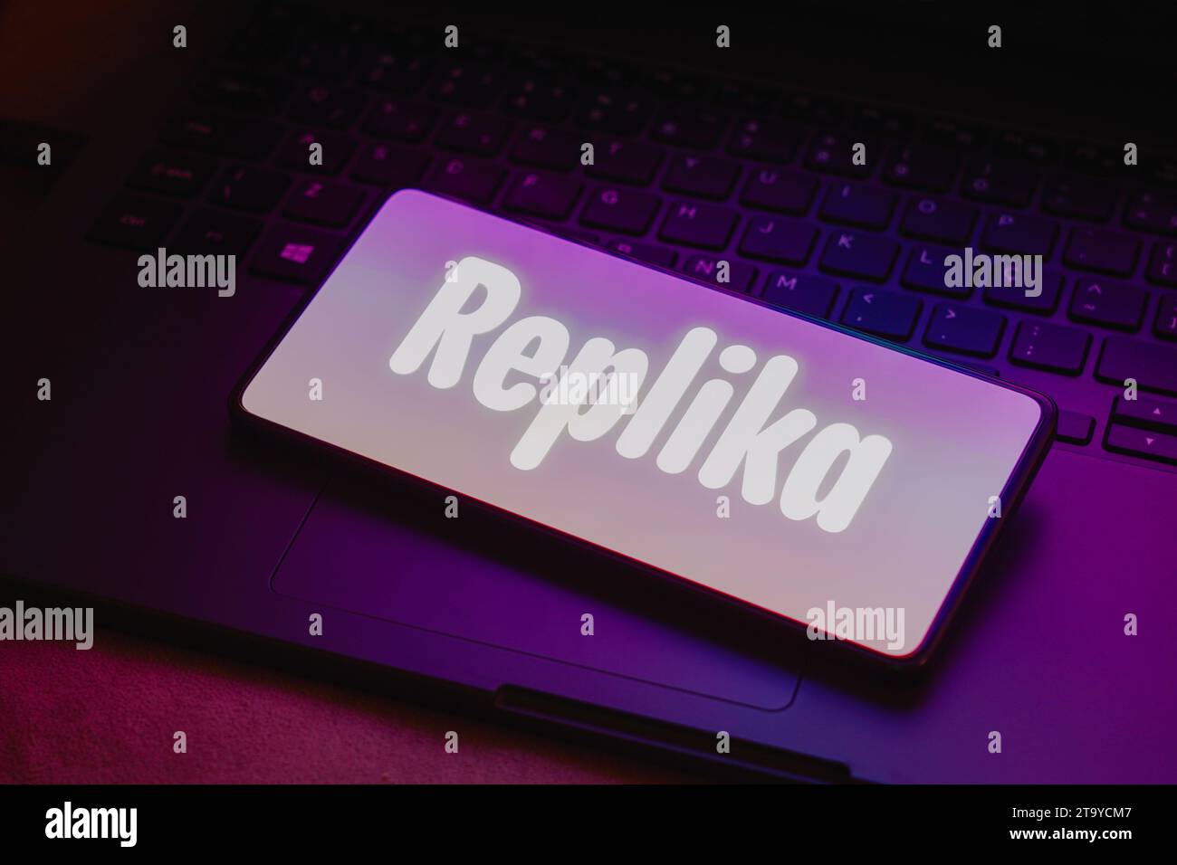 Brazil. 27th Nov, 2023. In this photo illustration, the Replika logo is ...