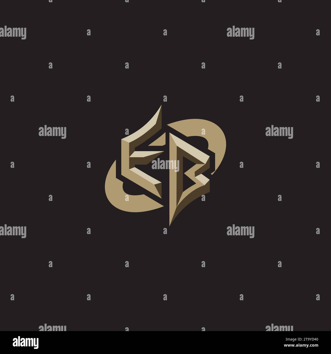 EB Premium Initial Gaming Logo designs, themes and templates for gaming ...