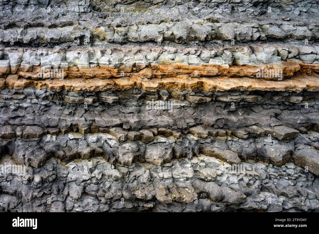 Close view of a stacked rock formation Stock Photo - Alamy
