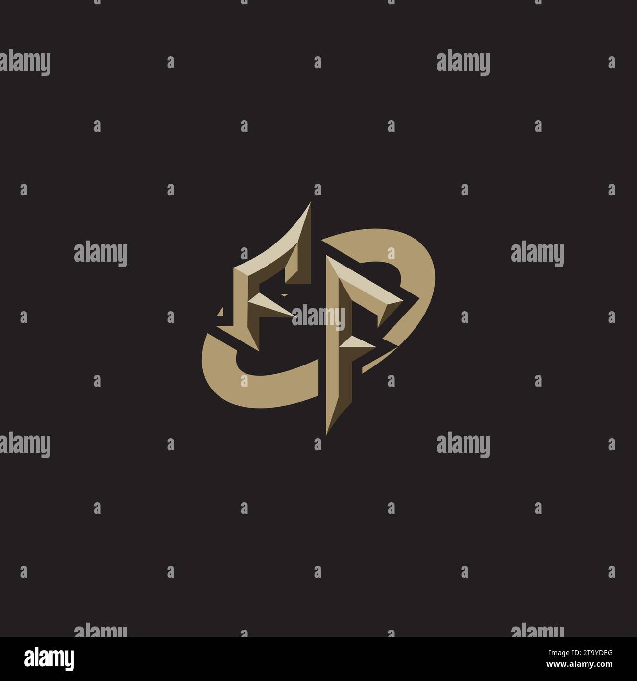 FF Premium Initial Gaming Logo designs, themes and templates for gaming ...