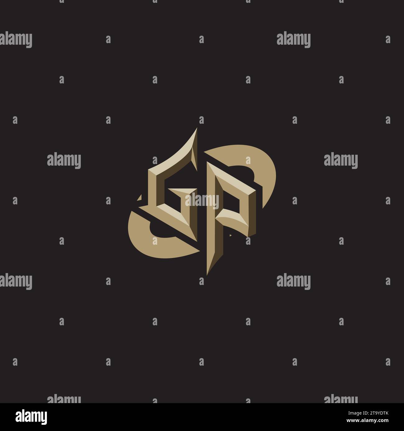 GP Premium Initial Gaming Logo designs, themes and templates for gaming ...