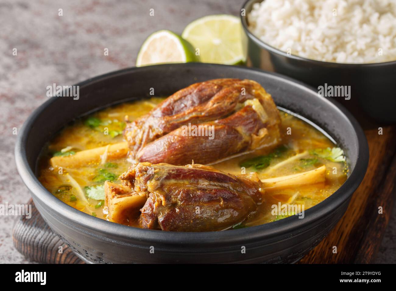 Nihari Pakistani lamb Shank Stew is a traditional slow-cooked one-pot ...