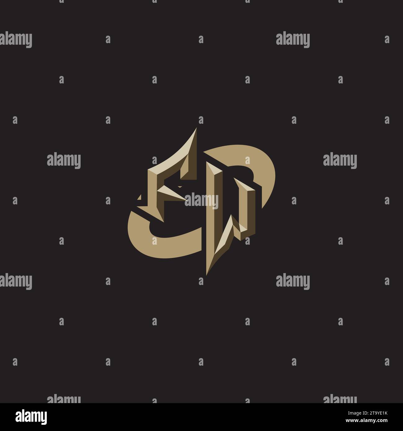 FW Premium Initial Gaming Logo designs, themes and templates for gaming ...