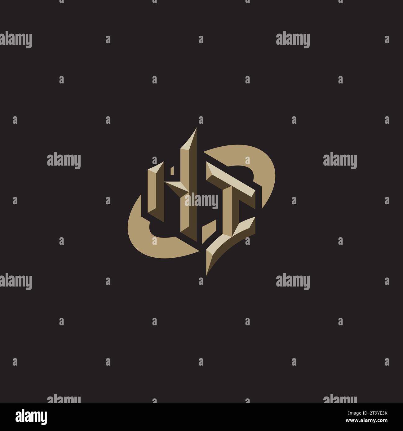 HI Premium Initial Gaming Logo designs, themes and templates for gaming ...