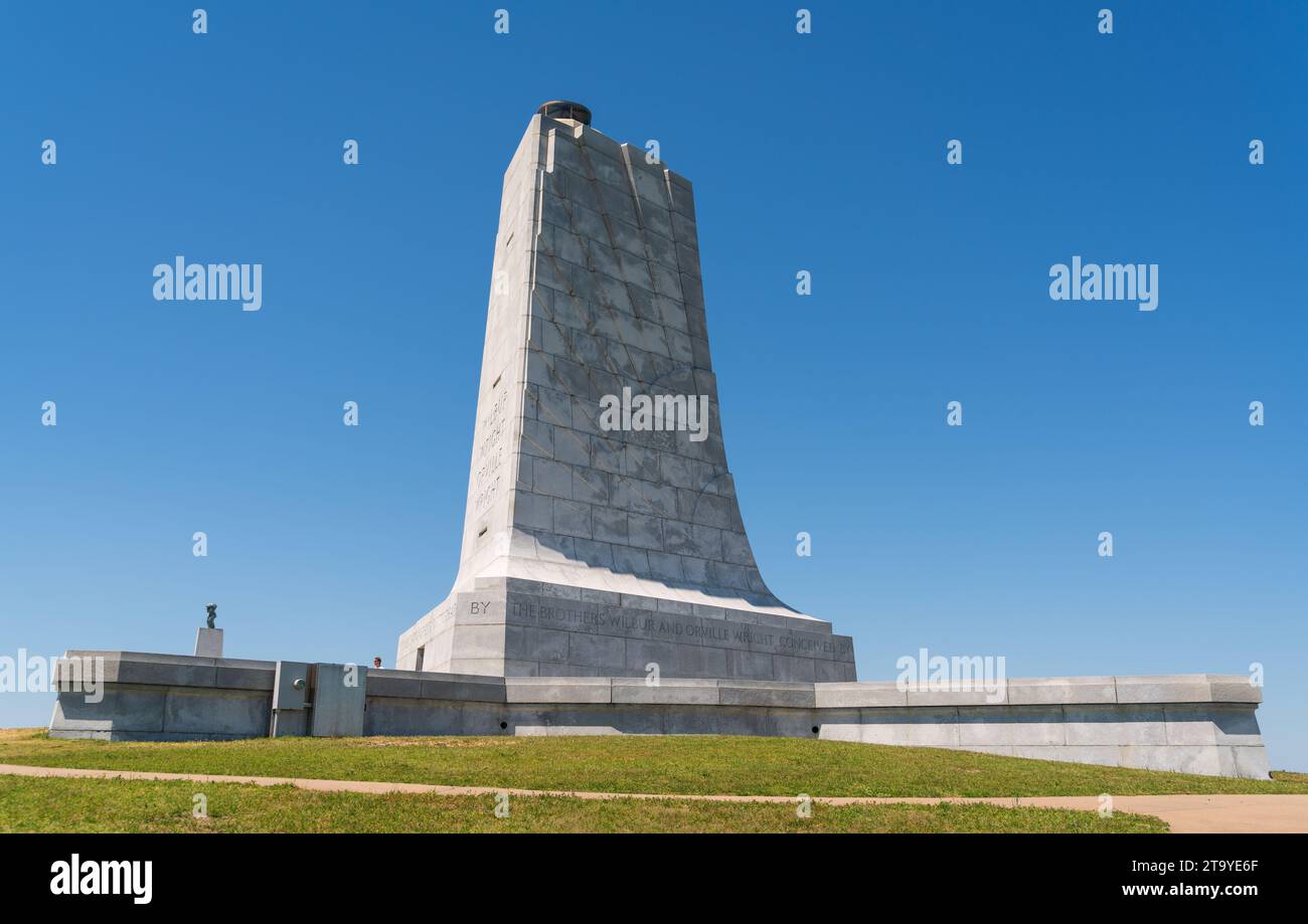 Large Monument at Wright Brothers National Memorial in North Carolina ...
