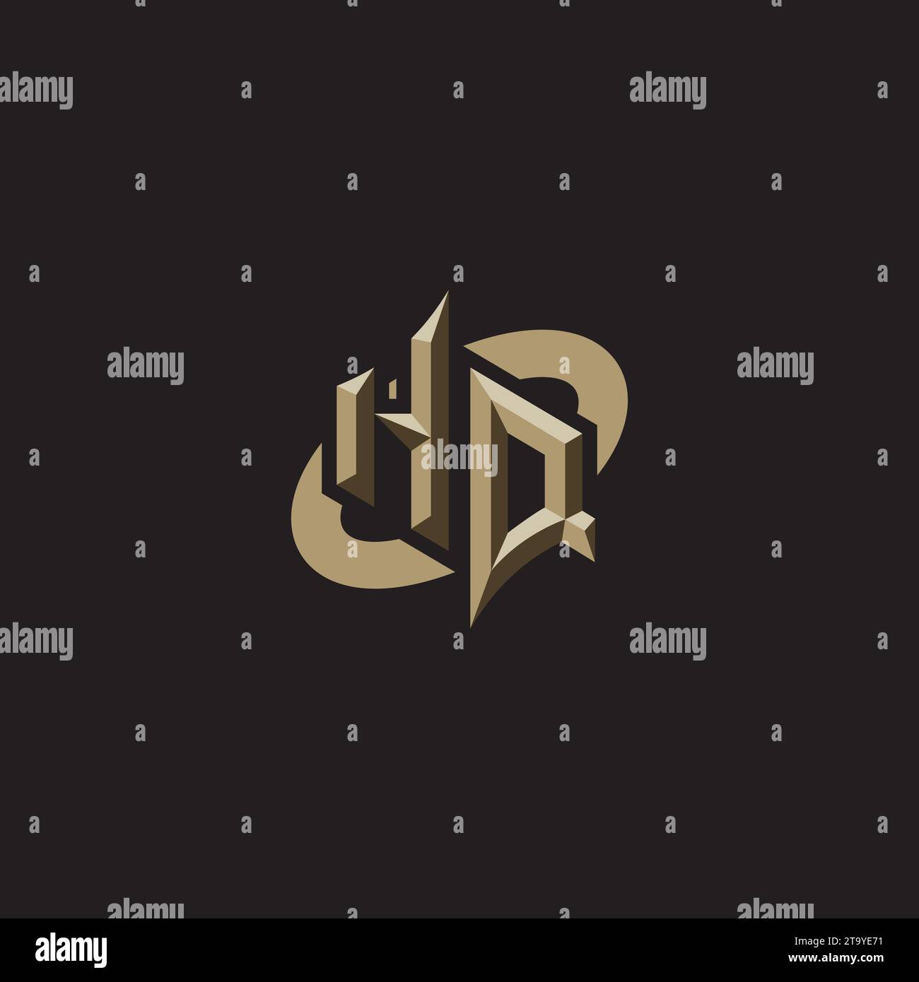 HQ Premium Initial Gaming Logo designs, themes and templates for gaming ...