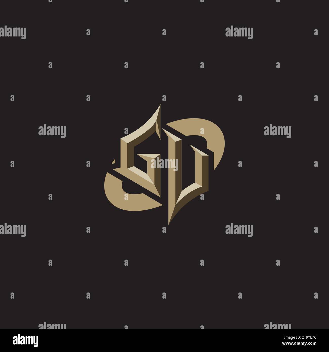 GU Premium Initial Gaming Logo designs, themes and templates for gaming ...