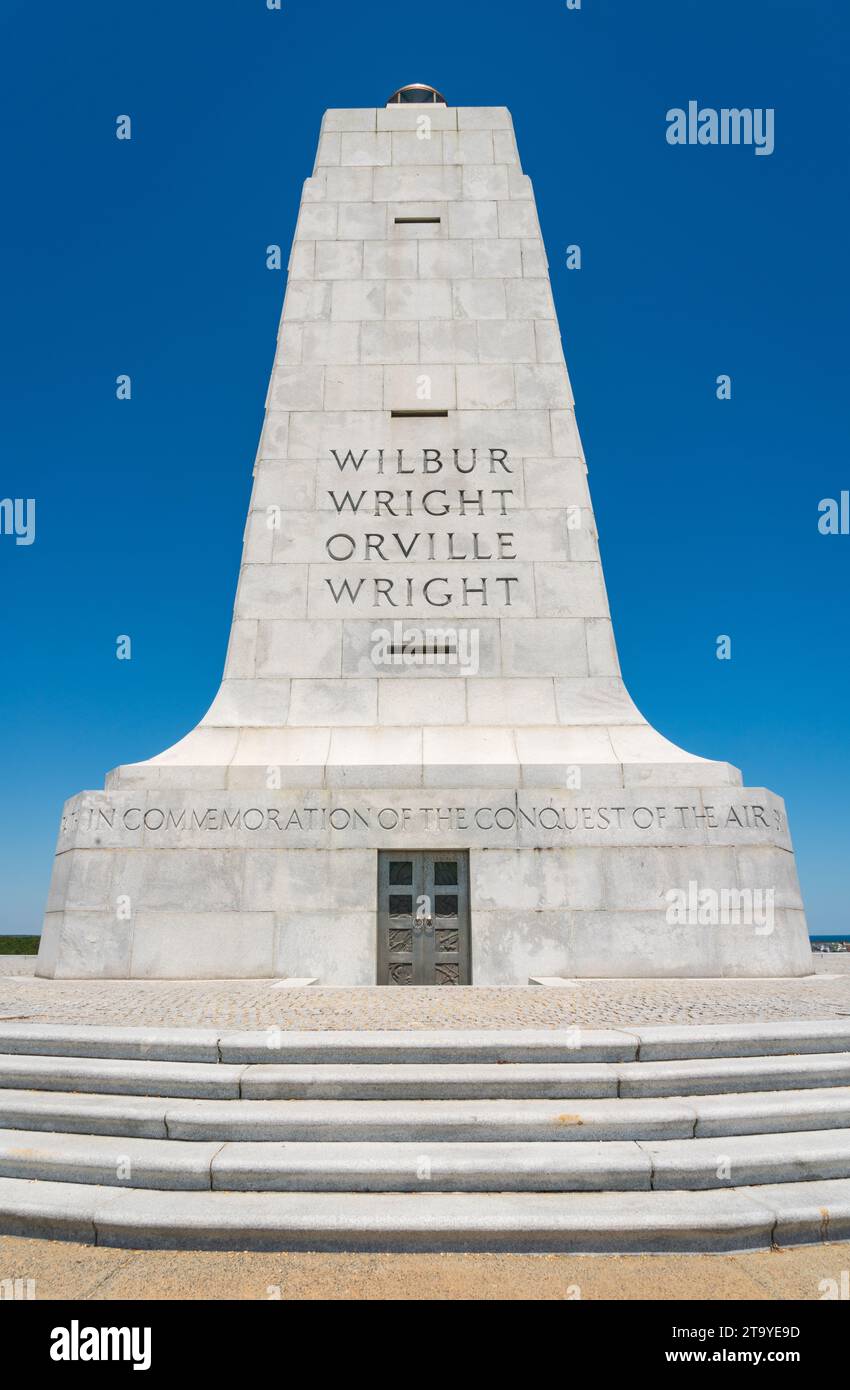 Large Monument at Wright Brothers National Memorial in North Carolina ...