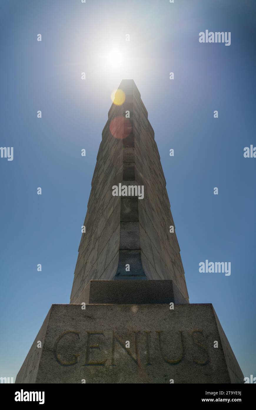 Large Monument at Wright Brothers National Memorial in North Carolina ...