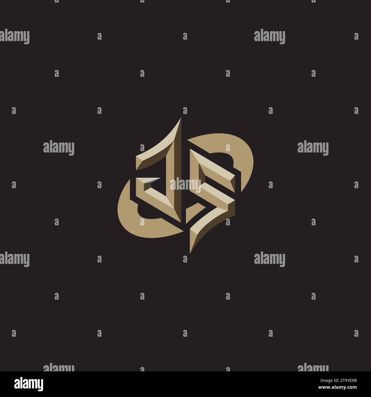 JS Premium Initial Gaming Logo designs, themes and templates for gaming ...