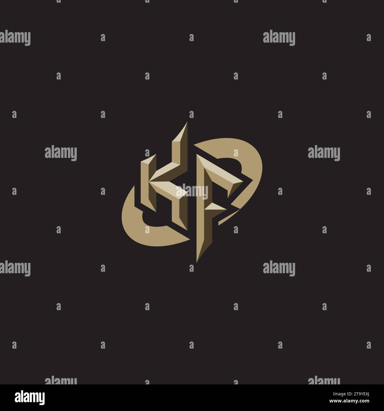 KF Premium Initial Gaming Logo designs, themes and templates for gaming ...