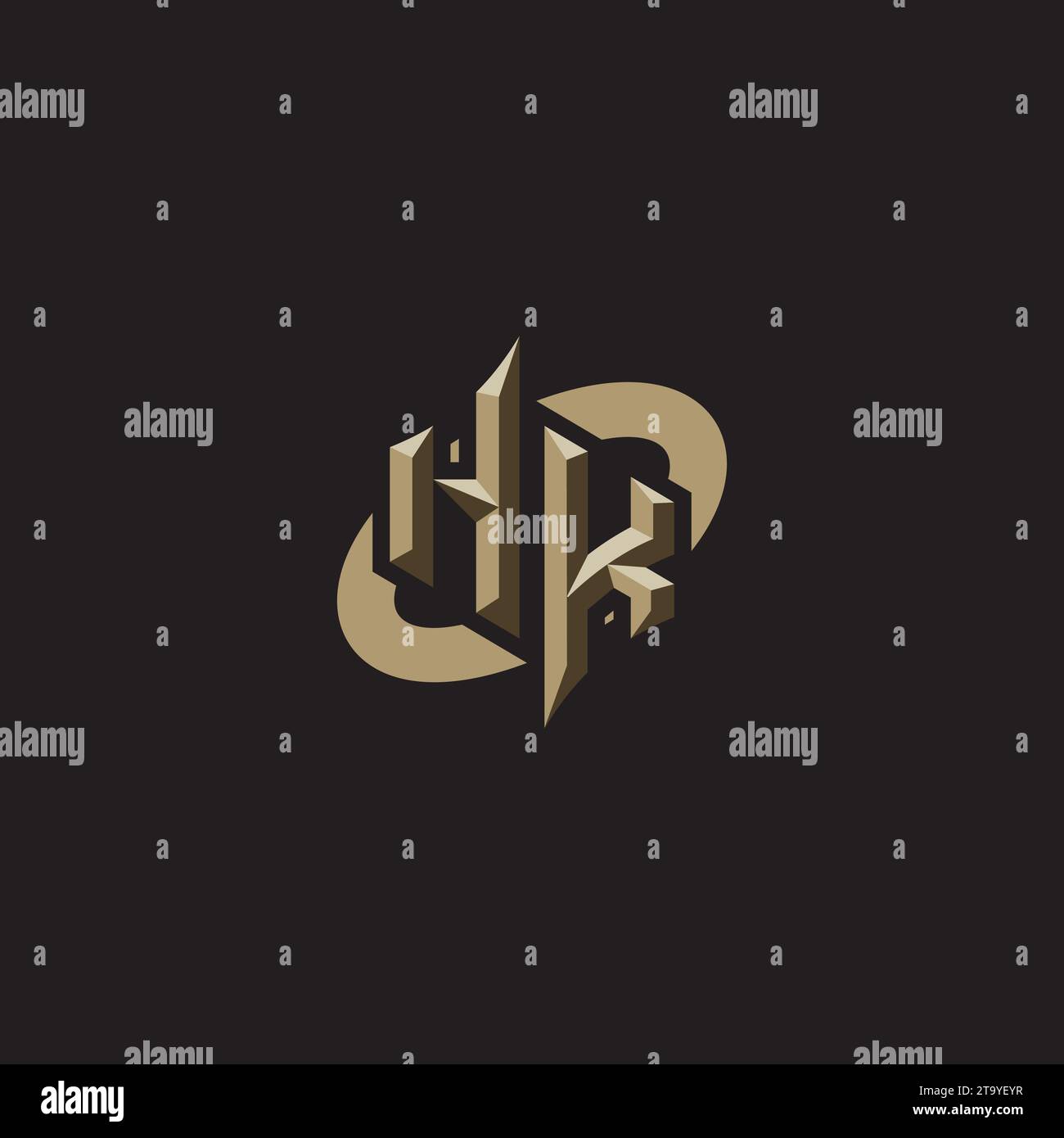 HK Premium Initial Gaming Logo designs, themes and templates for gaming ...