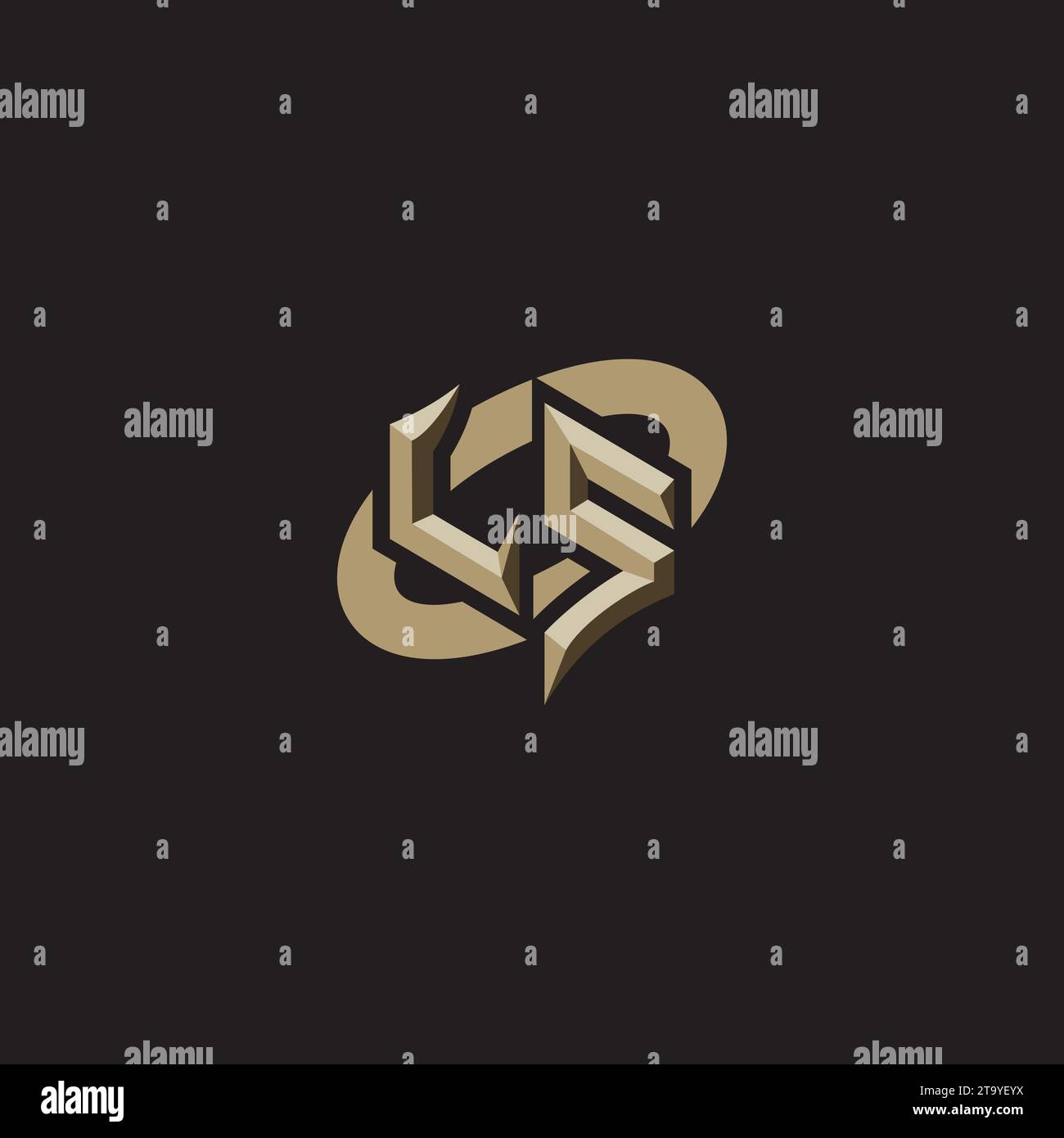 LS Premium Initial Gaming Logo designs, themes and templates for gaming ...