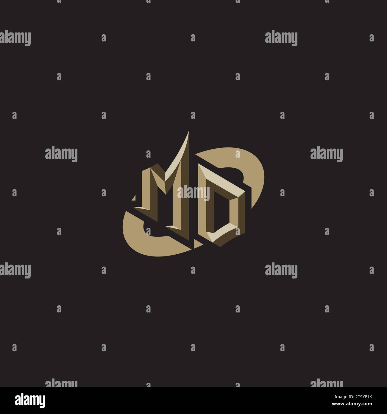MO Premium Initial Gaming Logo designs, themes and templates for gaming ...