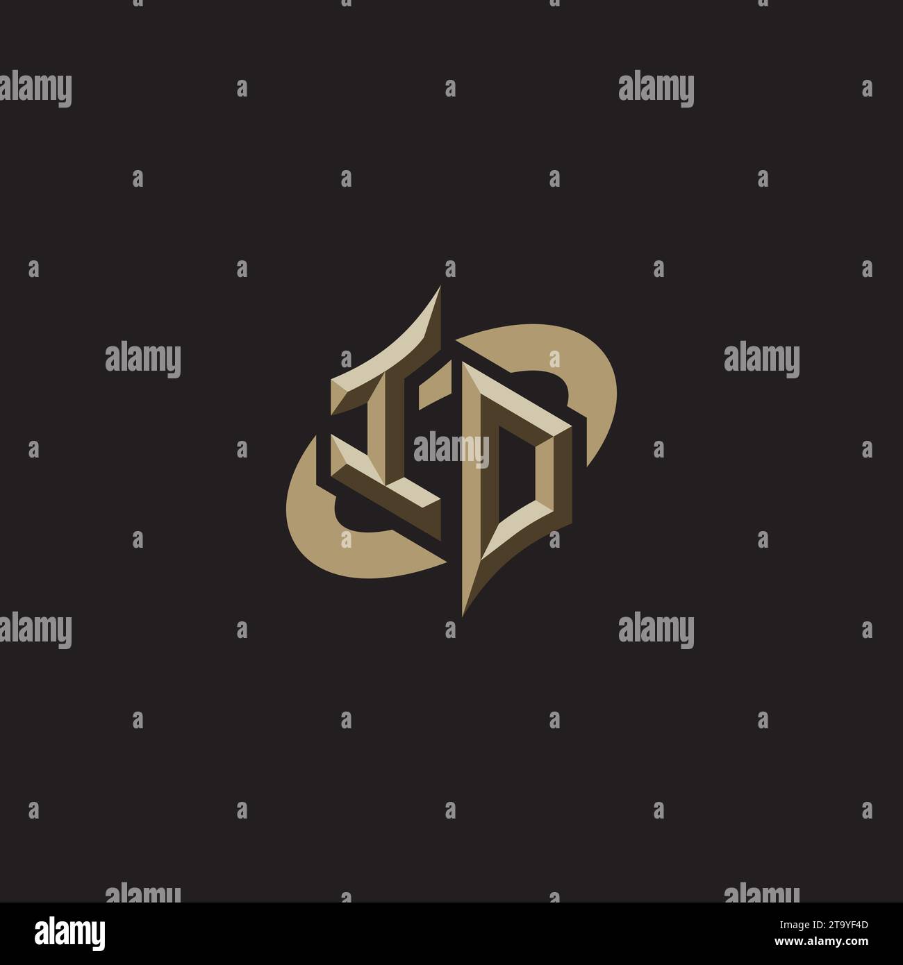 ID Premium Initial Gaming Logo designs, themes and templates for gaming ...