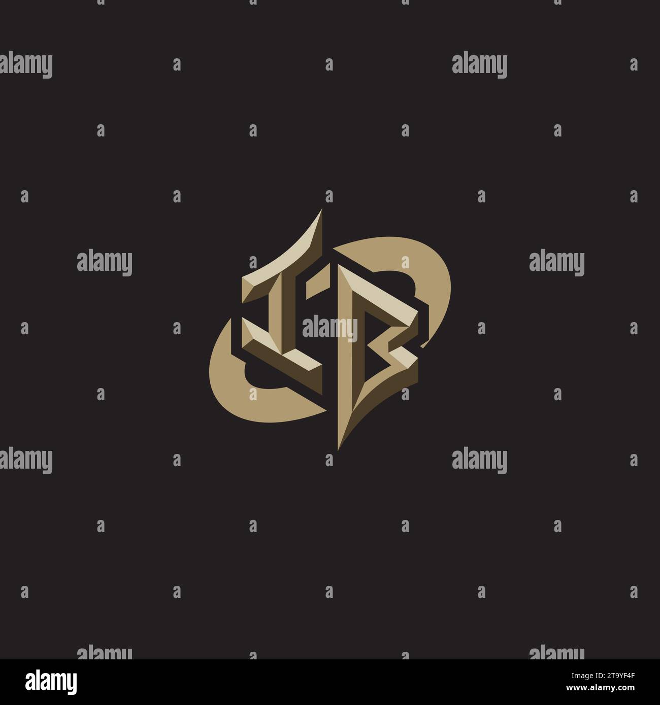 IB Premium Initial Gaming Logo designs, themes and templates for gaming ...