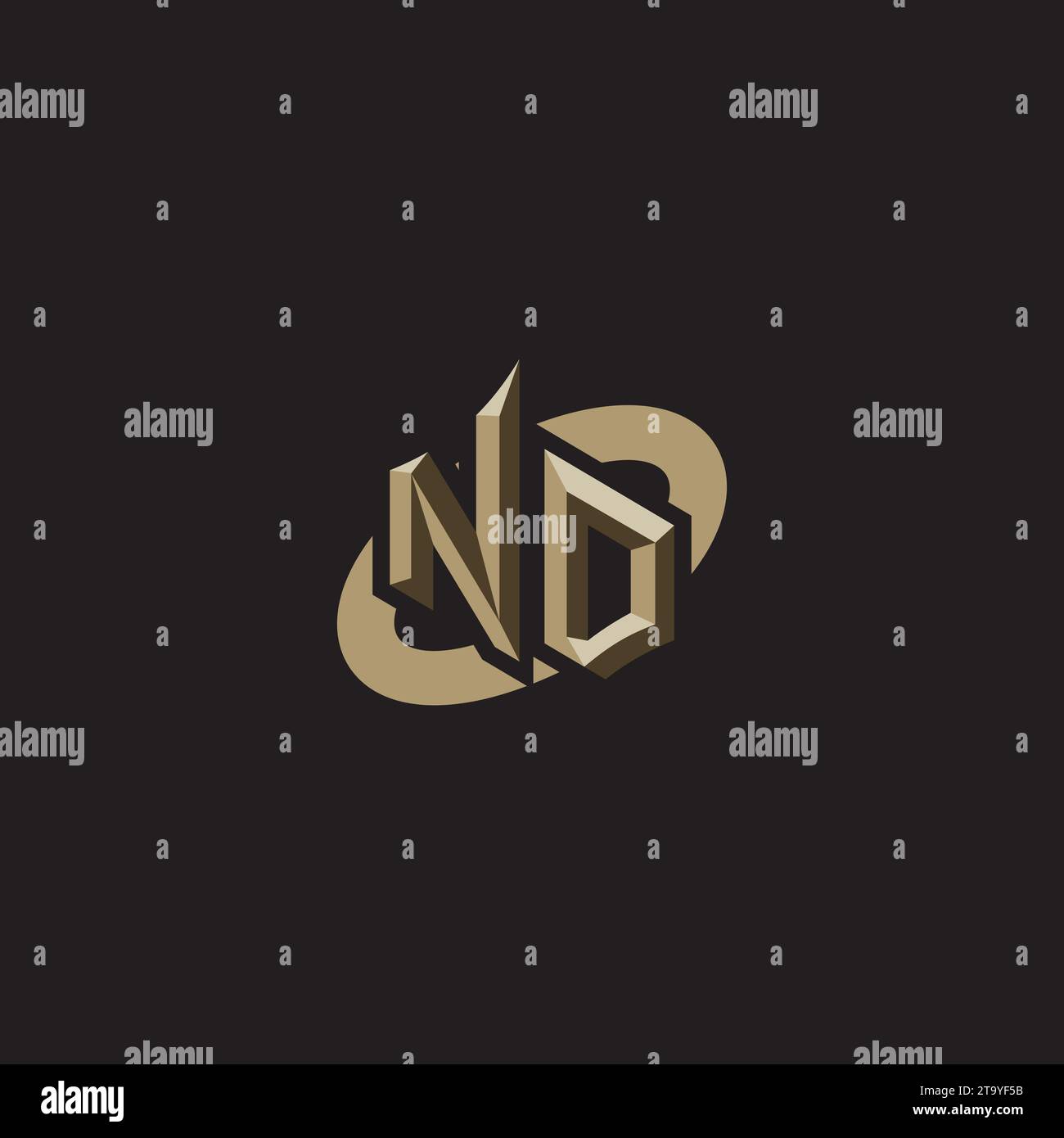 NO Premium Initial Gaming Logo designs, themes and templates for gaming ...