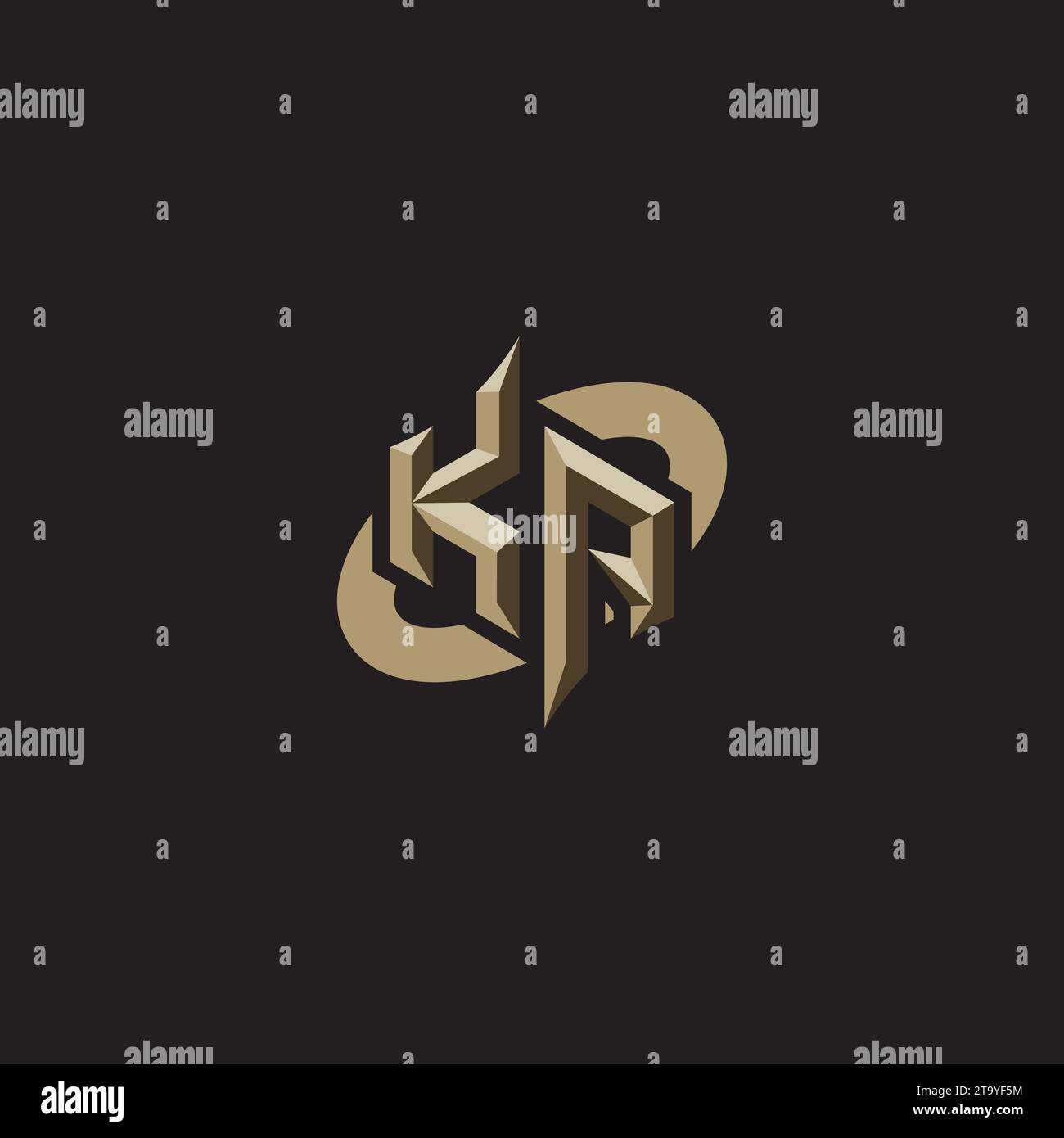 KA Premium Initial Gaming Logo designs, themes and templates for gaming ...