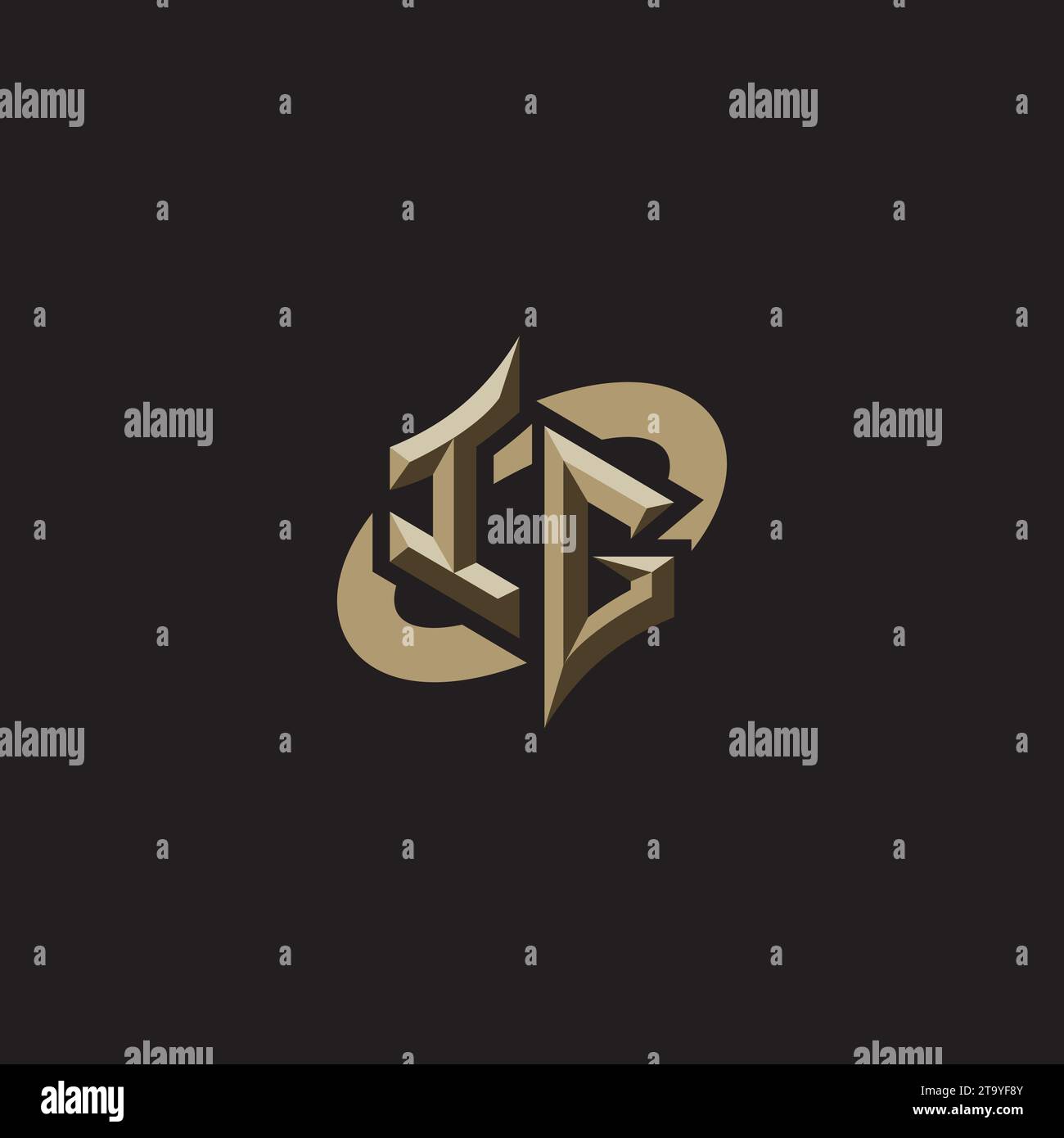 IG Premium Initial Gaming Logo designs, themes and templates for gaming ...